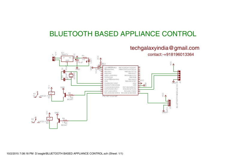 BLUETOOTH BASED APPLIANCE CONTROL - CKT | PDF