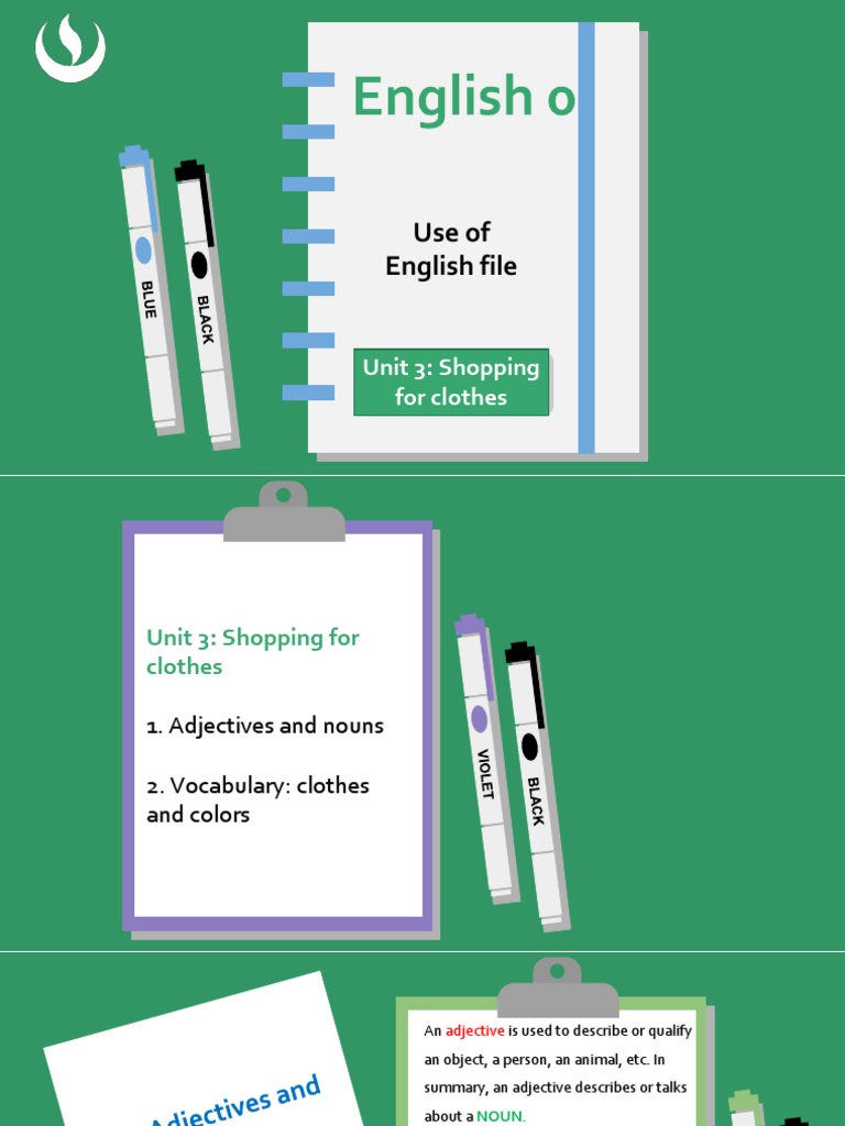 Unit 3 Use of English File | PDF | Noun | Adjective