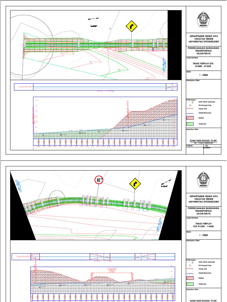 Gambar Perencanaan Jalan Raya | PDF