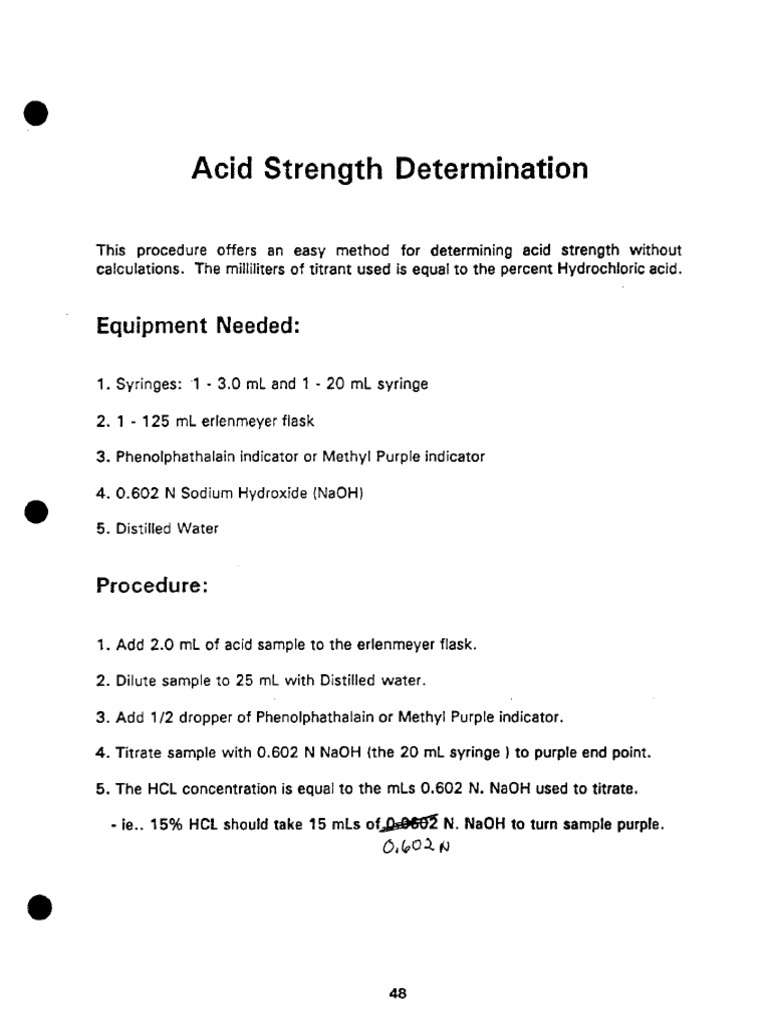 Acid Strength | PDF | Chemistry | Titration