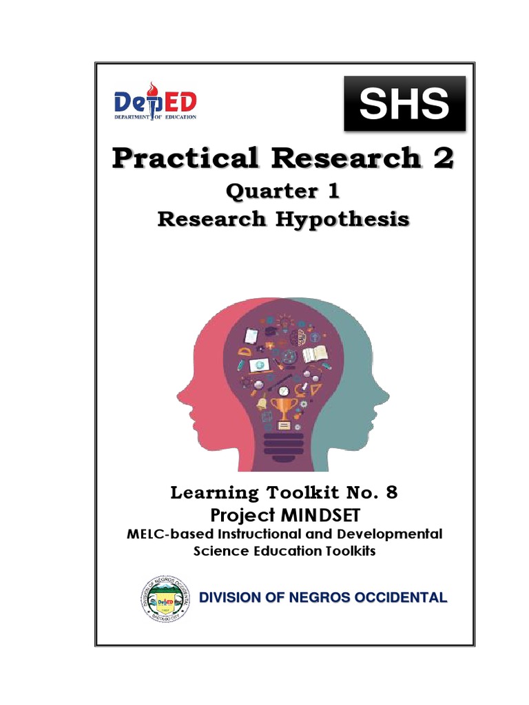 SHS PR2 Q1 Week 1A | PDF | Hypothesis | Common Cold