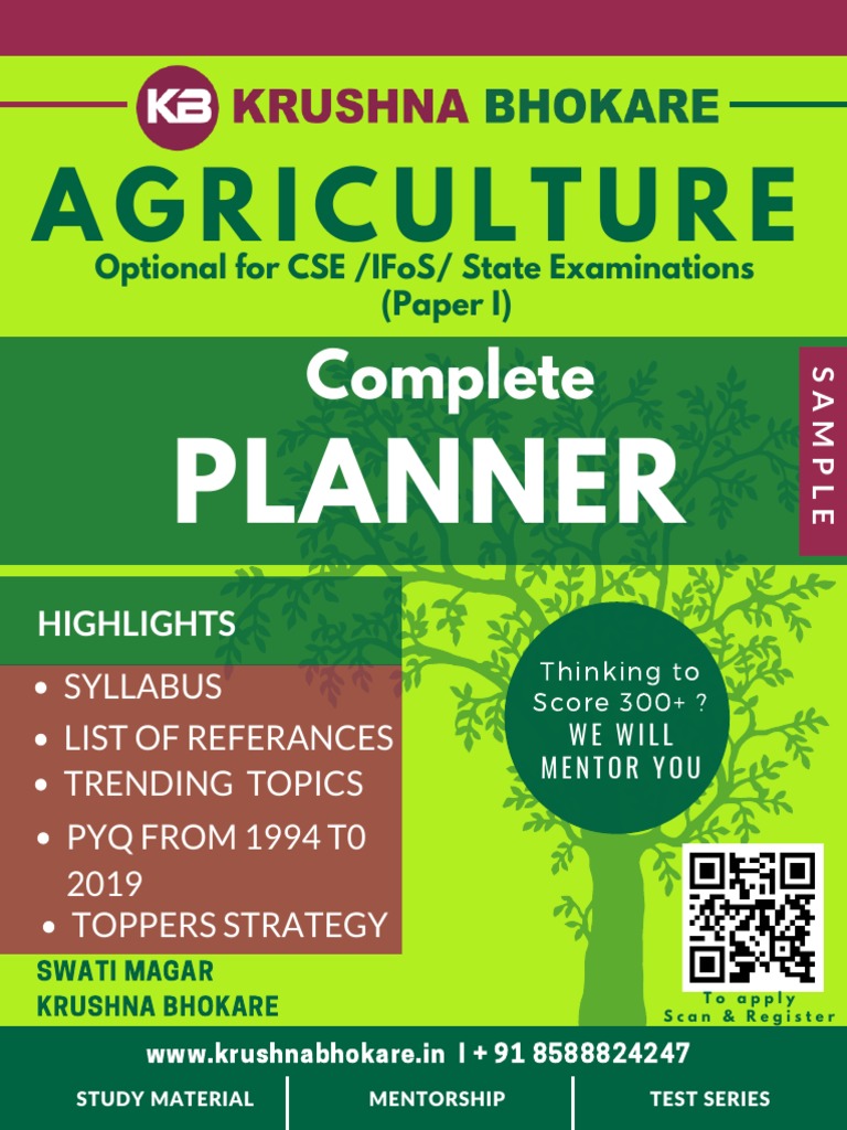 Agriculture: Planner | PDF | Standardized Tests | Educational Stages
