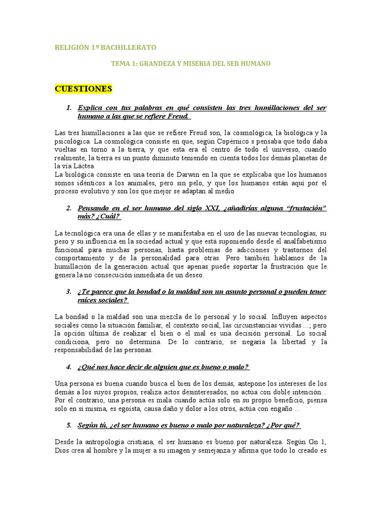 Trabajo de Religión | PDF | Pecado | Mal