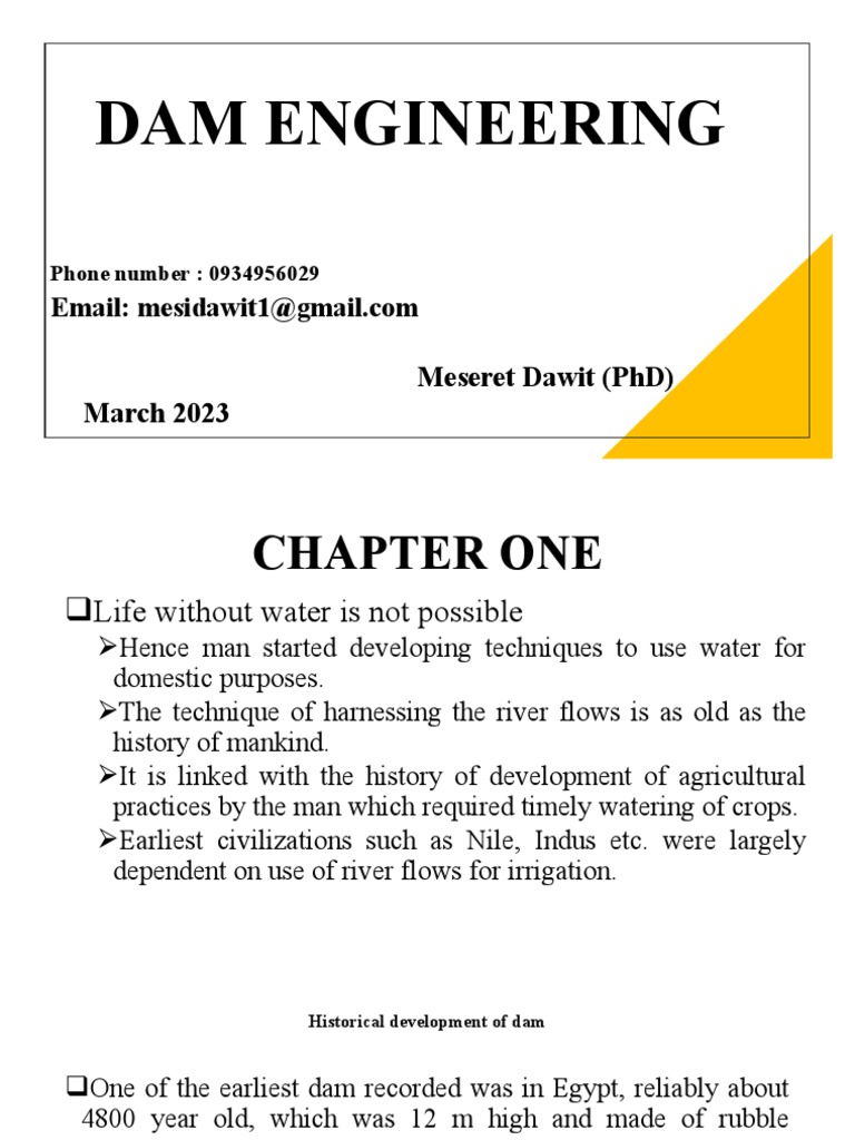 Dam Engineering | PDF | Dam | Environment