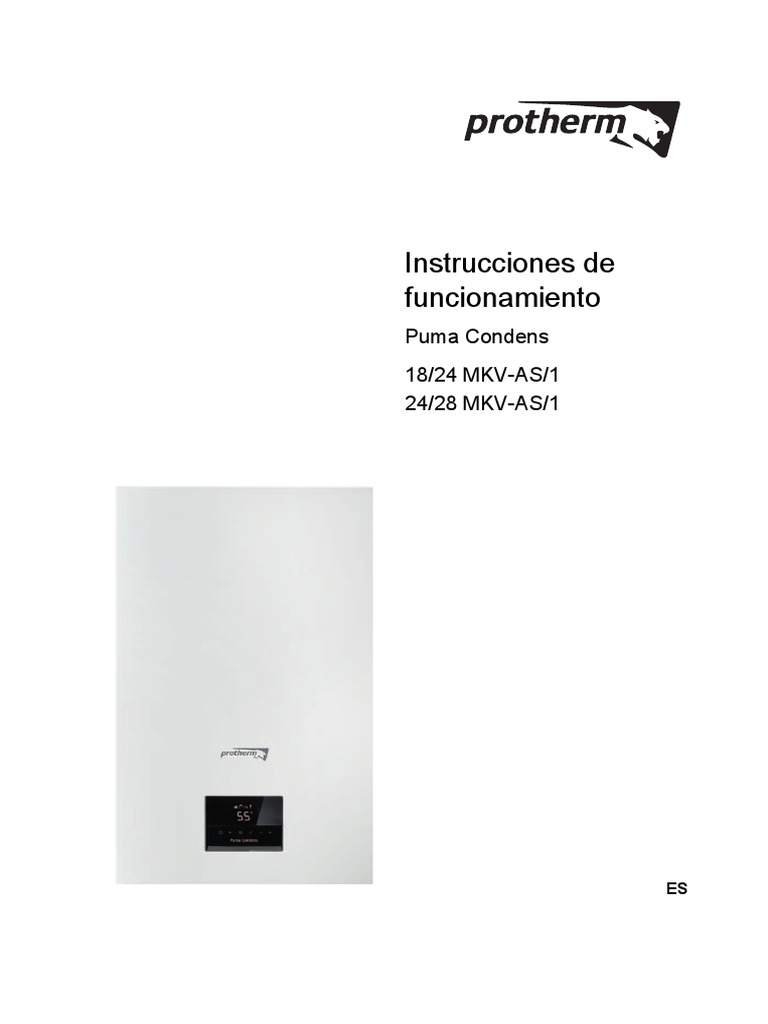 Caldera Puma Manual de Usuario | PDF | Tap (Válvula) | Agua