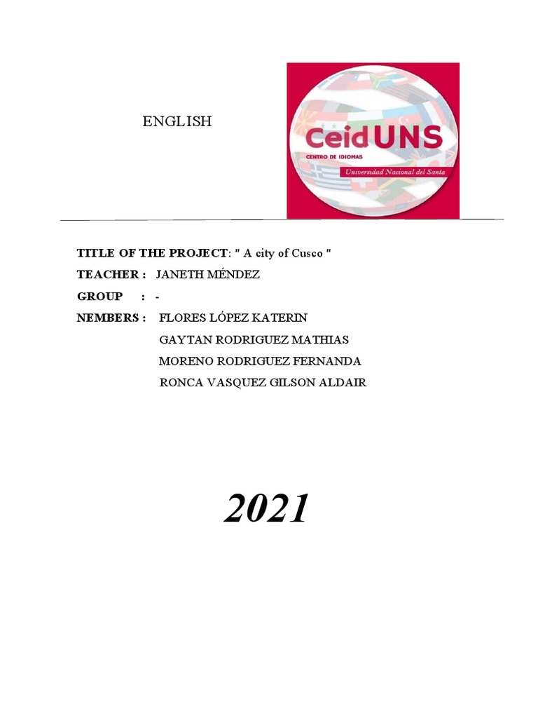 Project Work - 7th Cycle | PDF