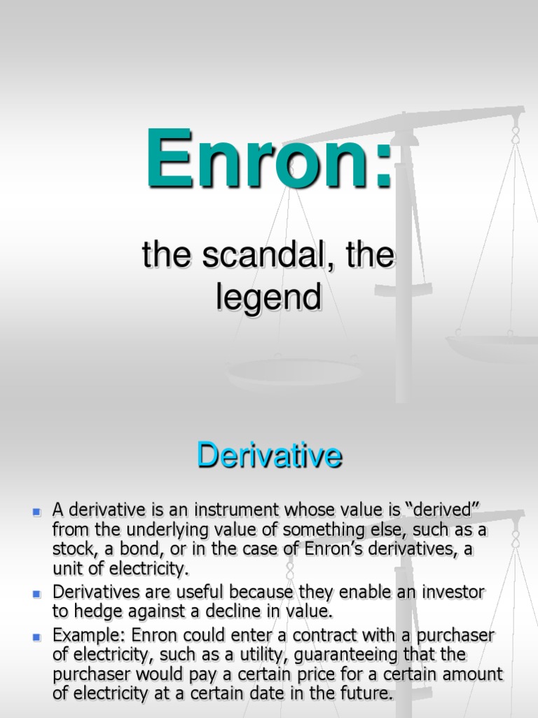 Enron ppt | Enron | Certified Public Accountant
