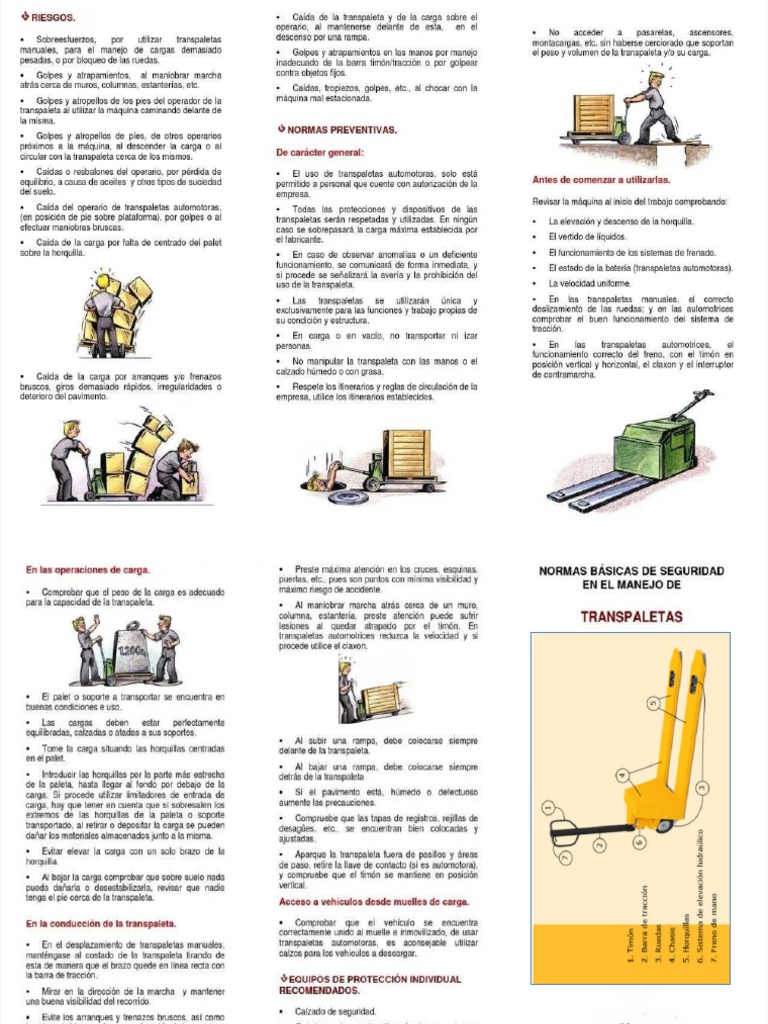 Triptico Transpaleta | PDF