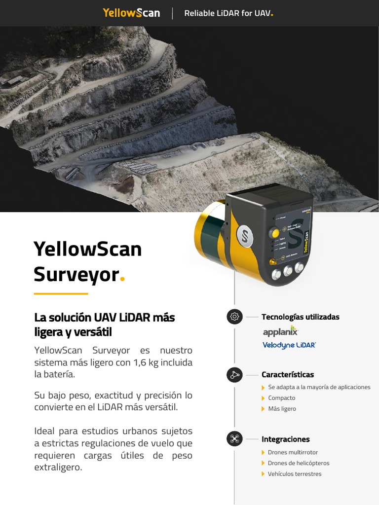 Reliable LiDAR for UAV: Introducing the YellowScan Surveyor, a ...