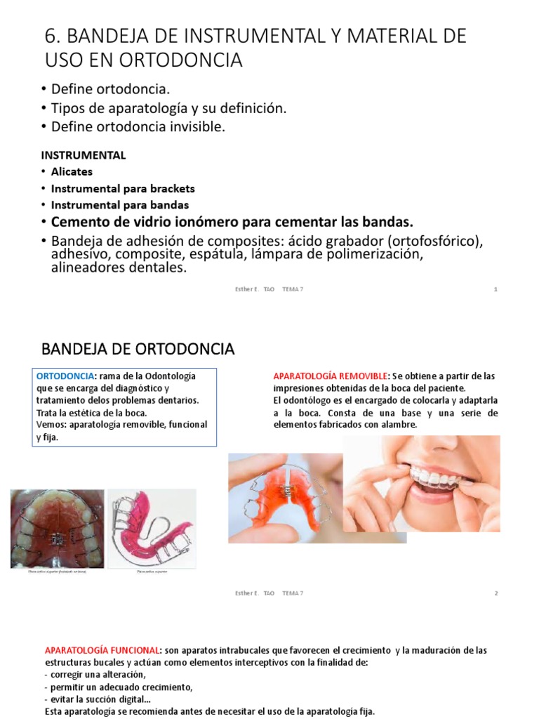 Bandeja de Ortodoncia | PDF | Ortodoncia | Odontología