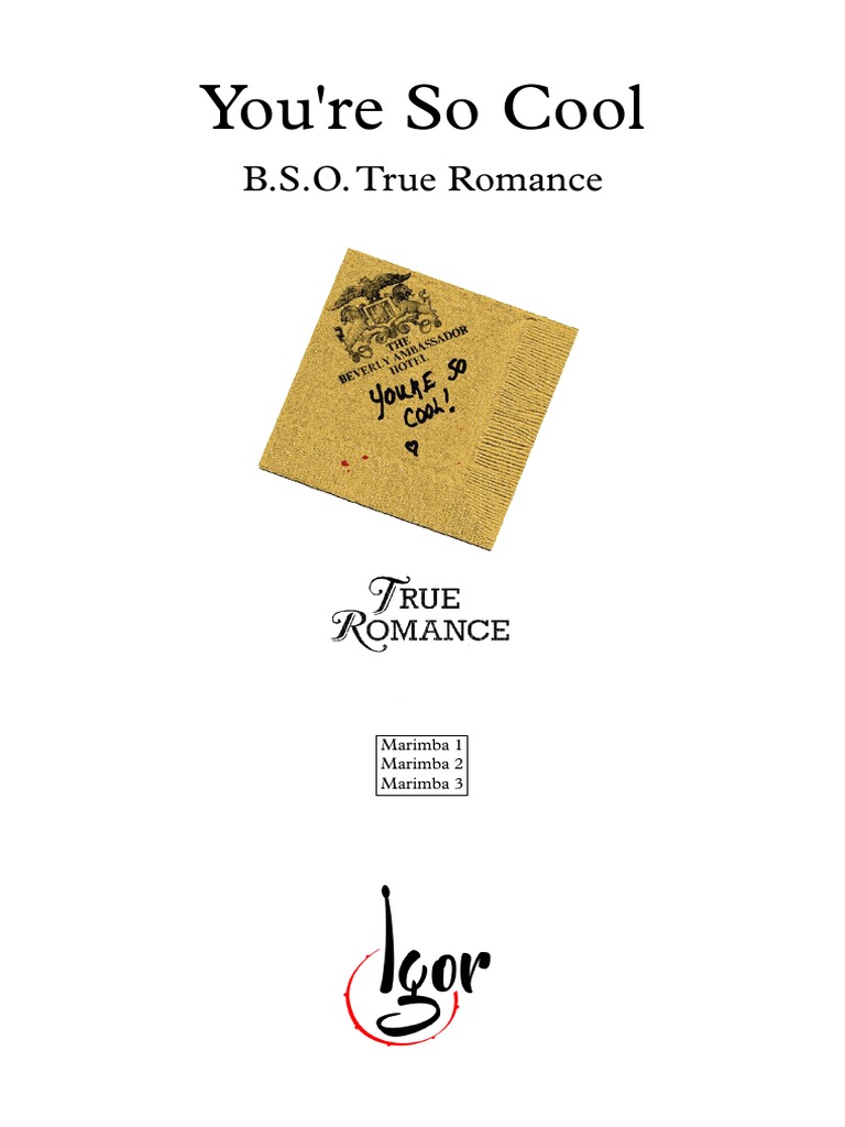 You Are So Cool | PDF