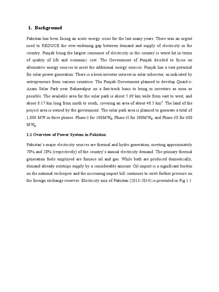 Term Project Report | PDF | Solar Power | Photovoltaics