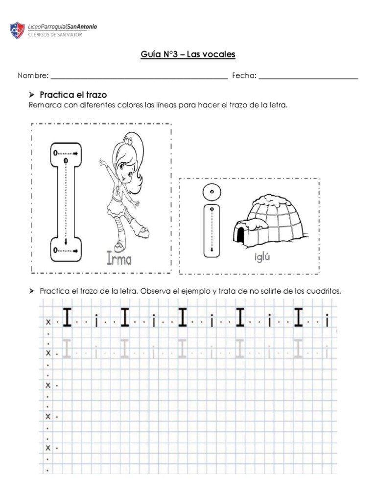 Actividades de Vocales para Niños | PDF