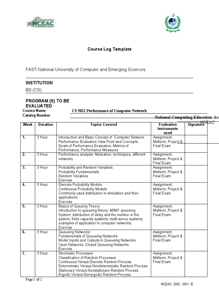 Performance Of Computer Networks Pdf Teaching Methods And Materials