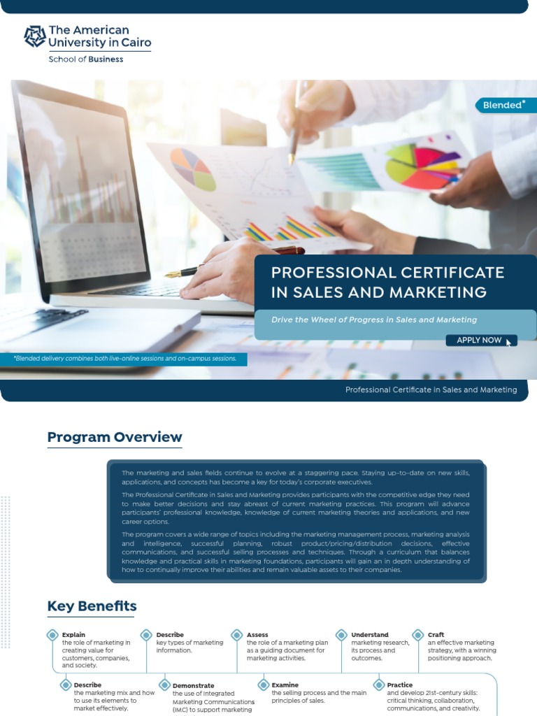 Professional Certificate in Sales and Marketing - Brochure-2 | PDF ...