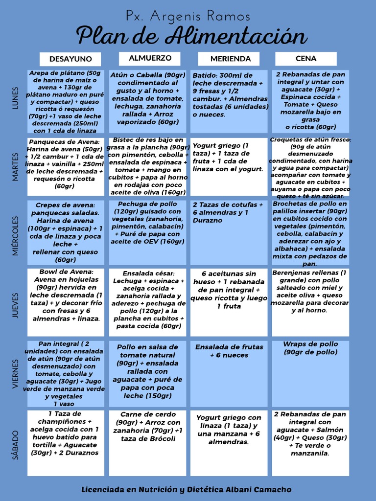 Plan de Alimentación | PDF