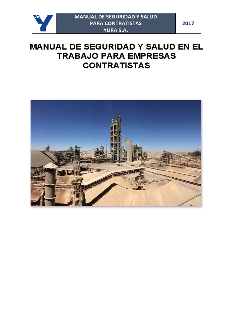 1.manual de SST para Empresas CONTRATISTAS 2017 | PDF | Seguridad y salud ocupacional ...