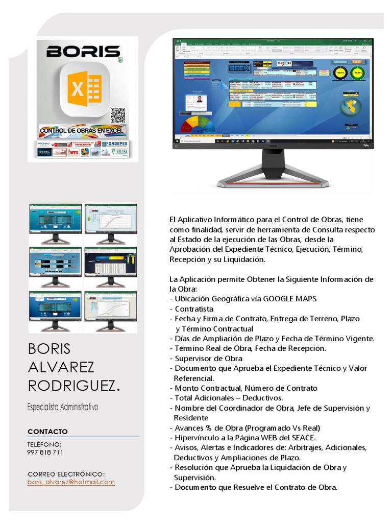 Boris Alvarez Rodriguez.: Especialista Administrativo | PDF | Informática