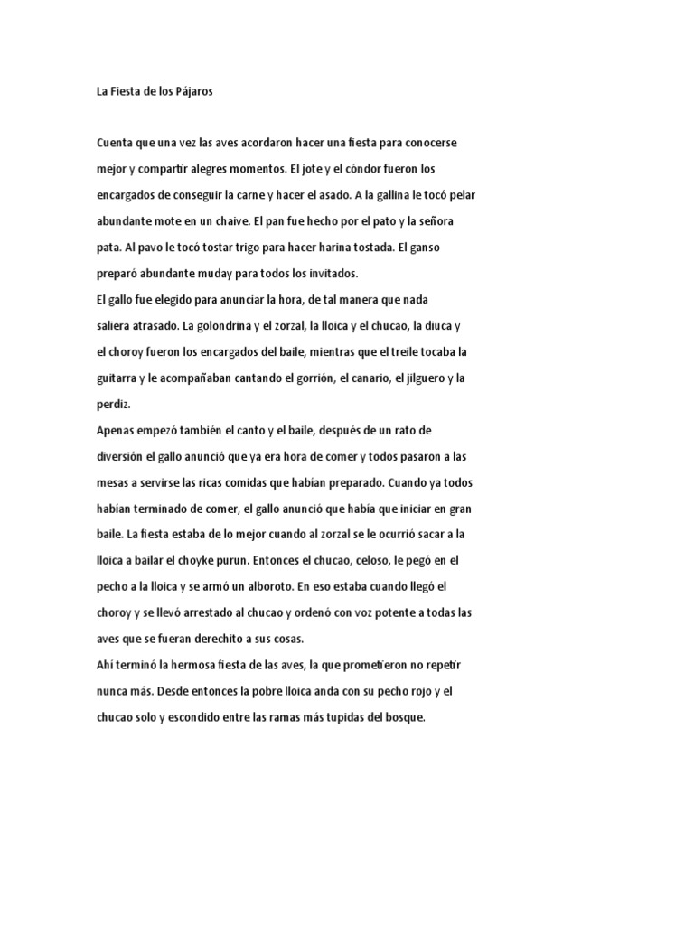 Epew Fiesta de Los Pajaros | PDF