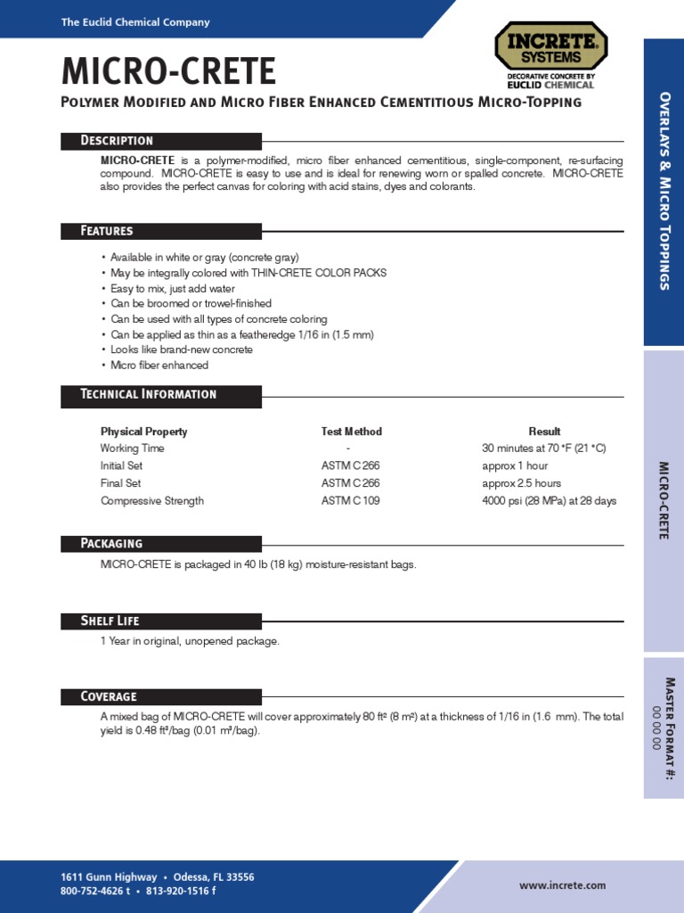 MICROCEMENT | Download Free PDF | Concrete | Materials