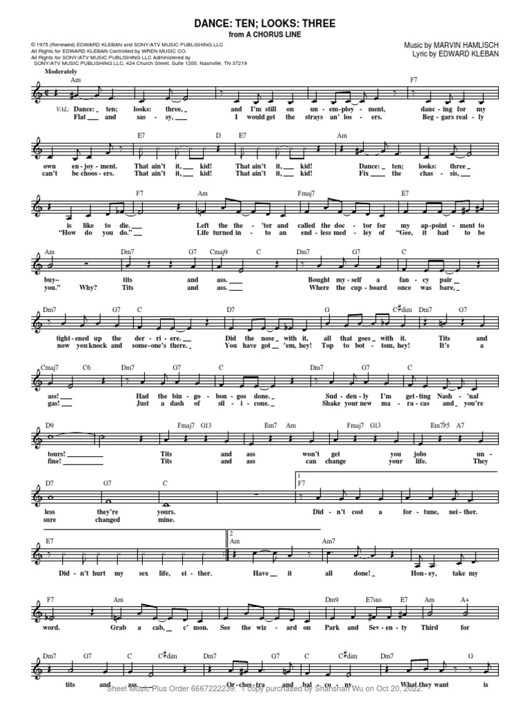 Dance Ten Looks Three | PDF