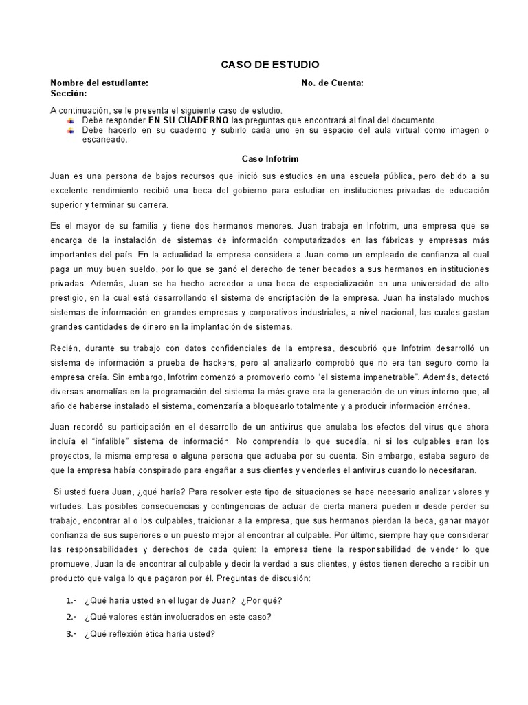 Caso de Estudio 2 | PDF