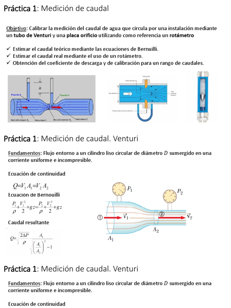 S1 Practica Caudal Presentacion | PDF