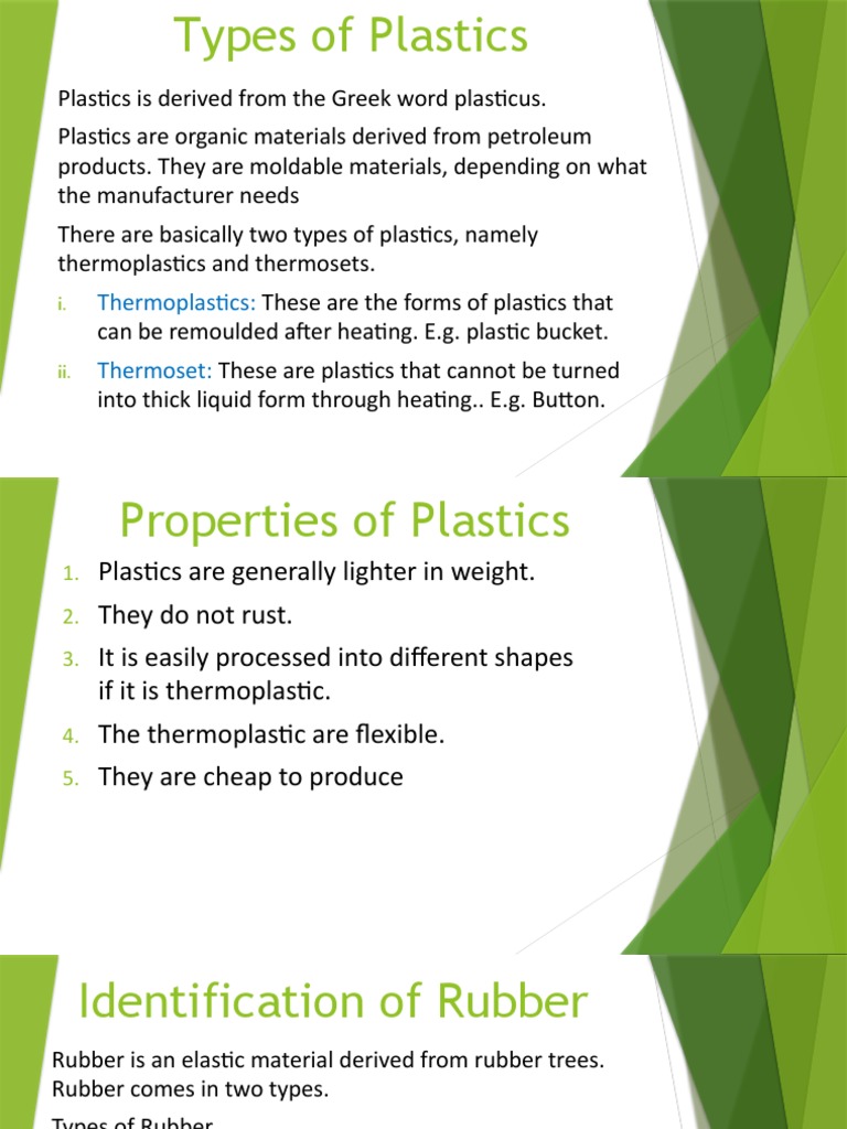 Plastics and Rubber | PDF