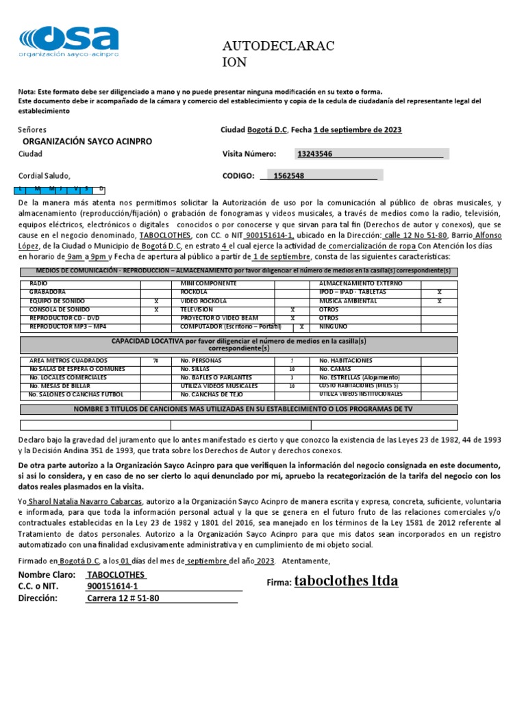 Sayco y Acinpro | PDF