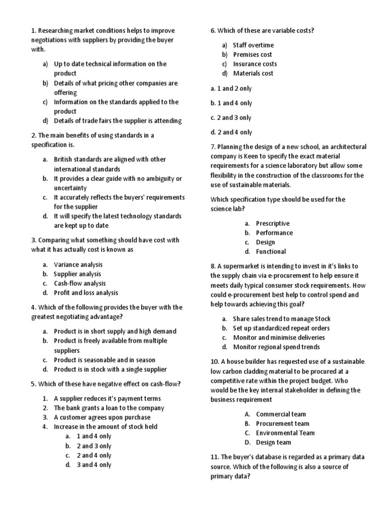 L4M2 PDF | PDF | Procurement | Supply Chain