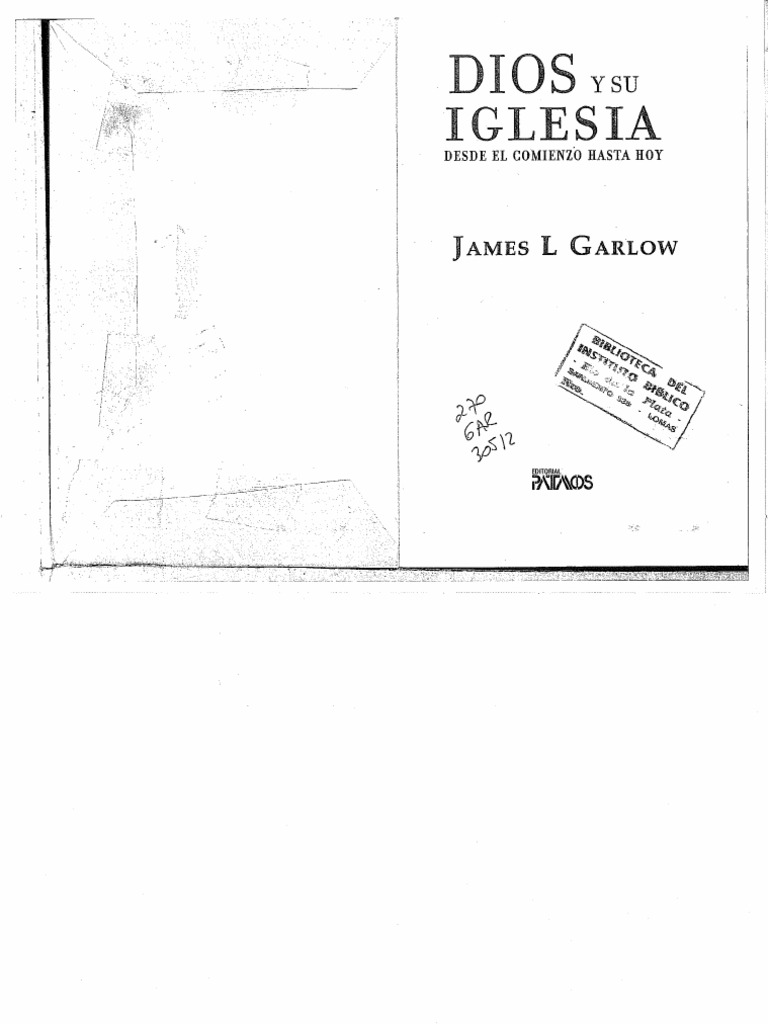 Garlow James L. Dios y Su Iglesia | PDF