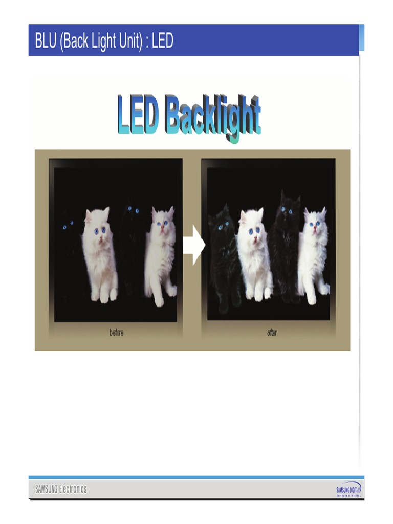 SAMSUNG LED Backlight Unit Theory LCD | PDF