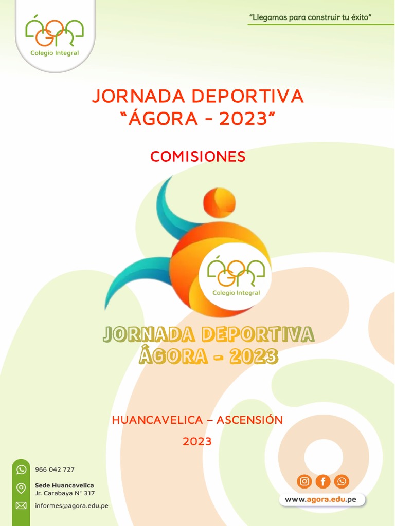 Comisiones - Jornada Deportiva 2023 | PDF