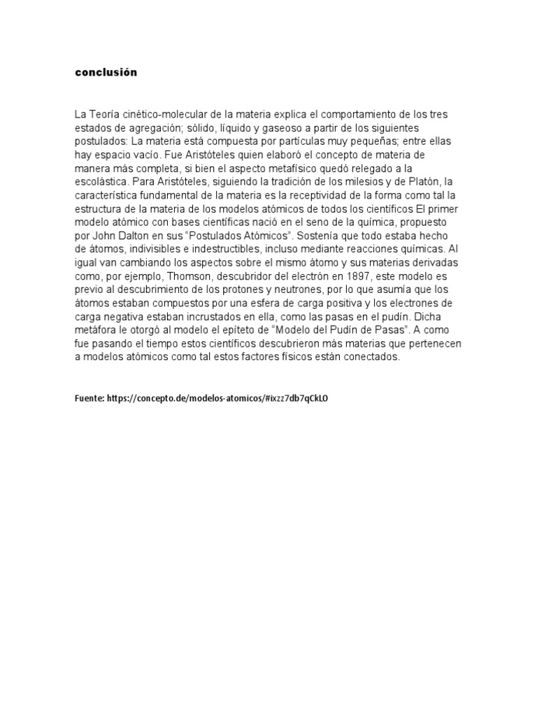 Conclusion | PDF | Filosofía | Ciencia y matemáticas