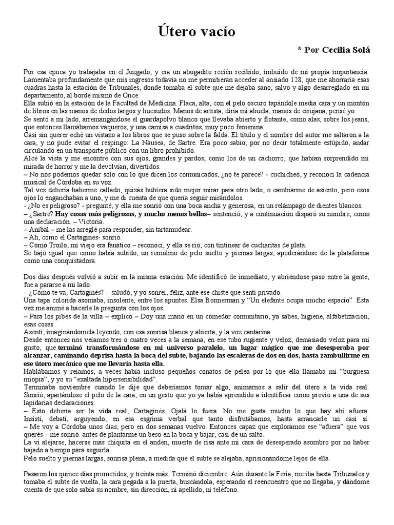 útero Vacío Pdf