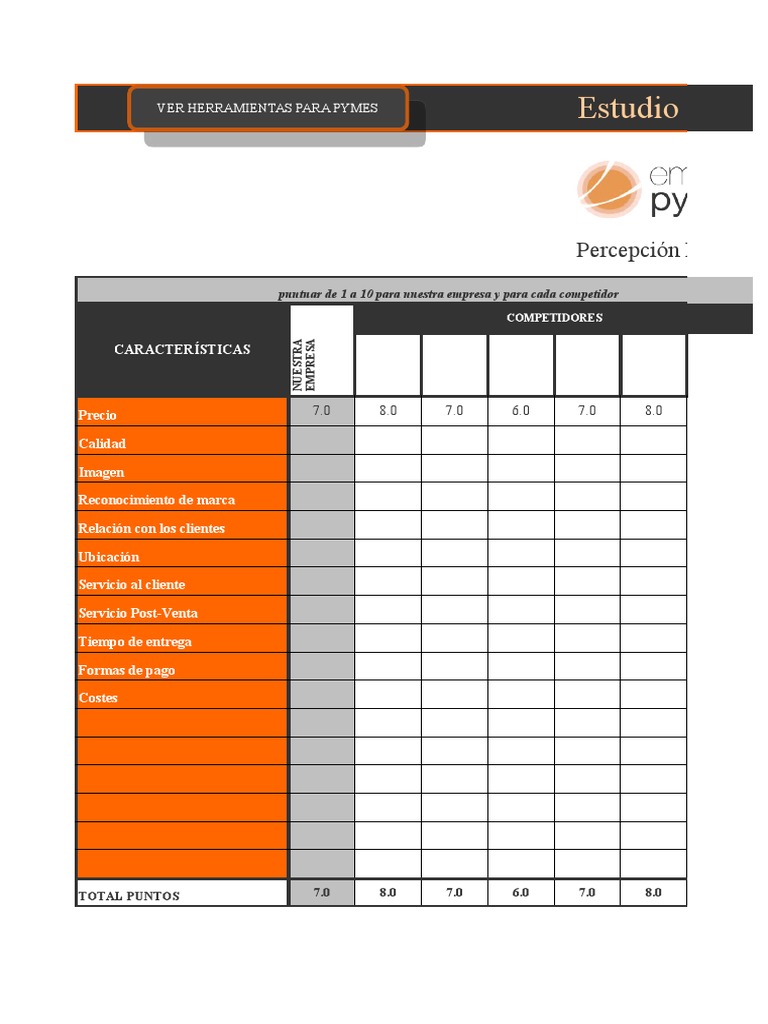 Plantilla Estudio de Mercado | PDF | Marketing | Economía Financiera