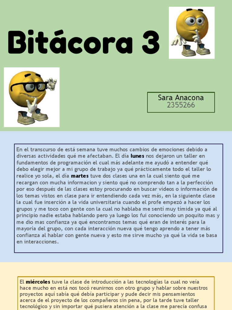 Bitacora 3 | PDF