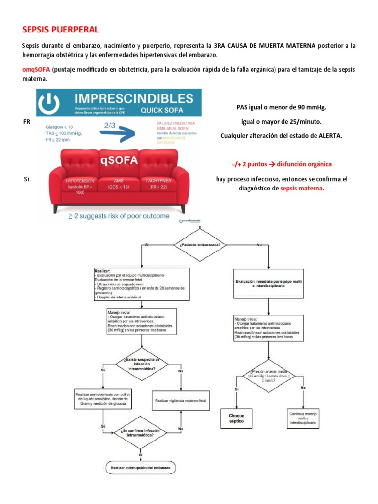 Sepsis Puerperal: Omqsofa | PDF