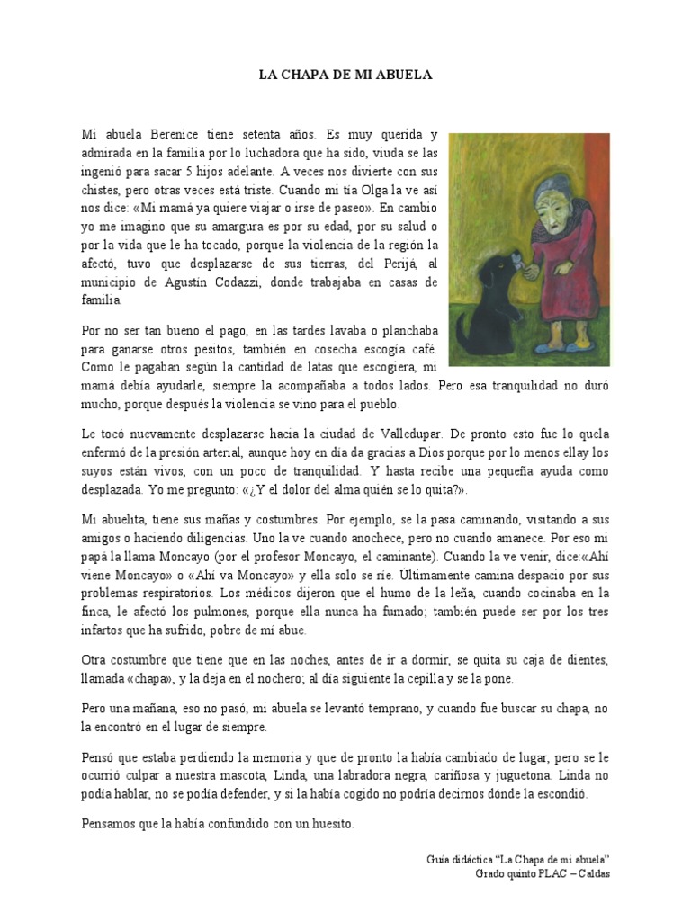 La Chapa de Mi Abuela | PDF | Vejez