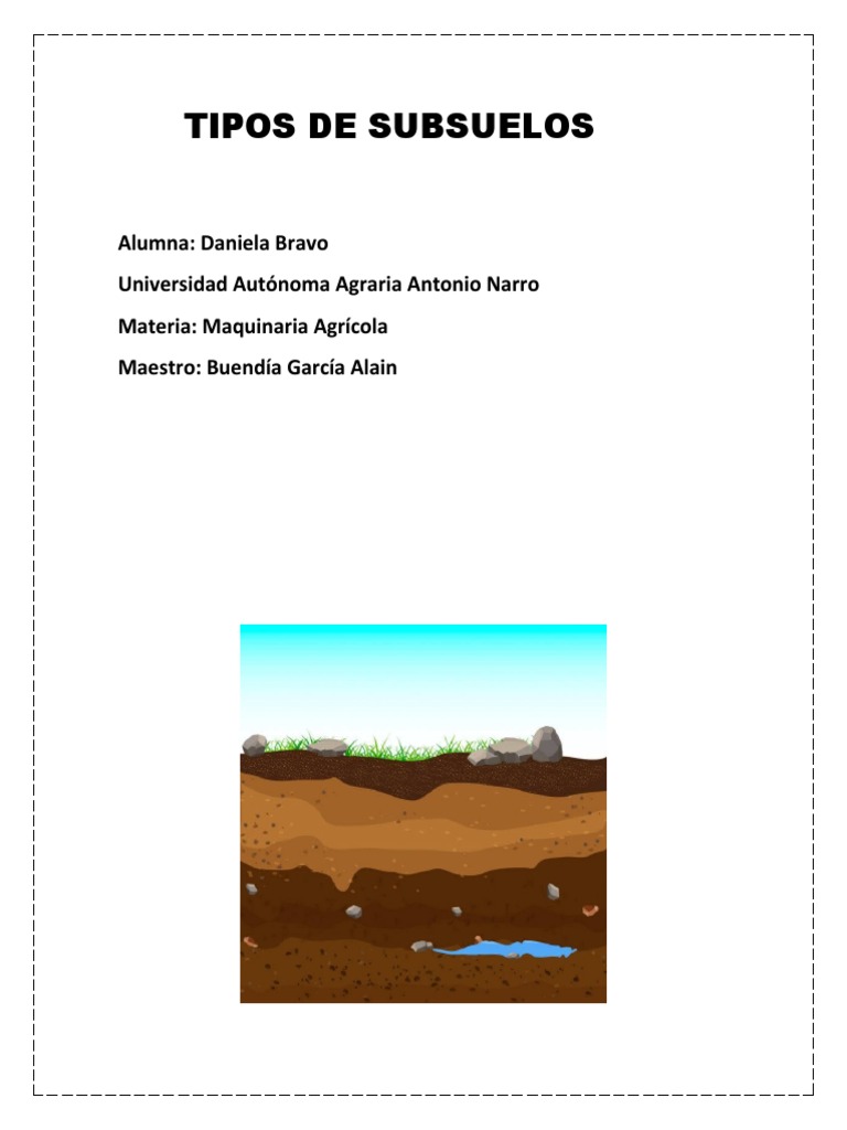 Tipos de Subsuelos | PDF | Agricultura