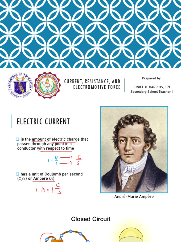 Understanding Electric Current, Resistance, and Electromotive Force: A ...