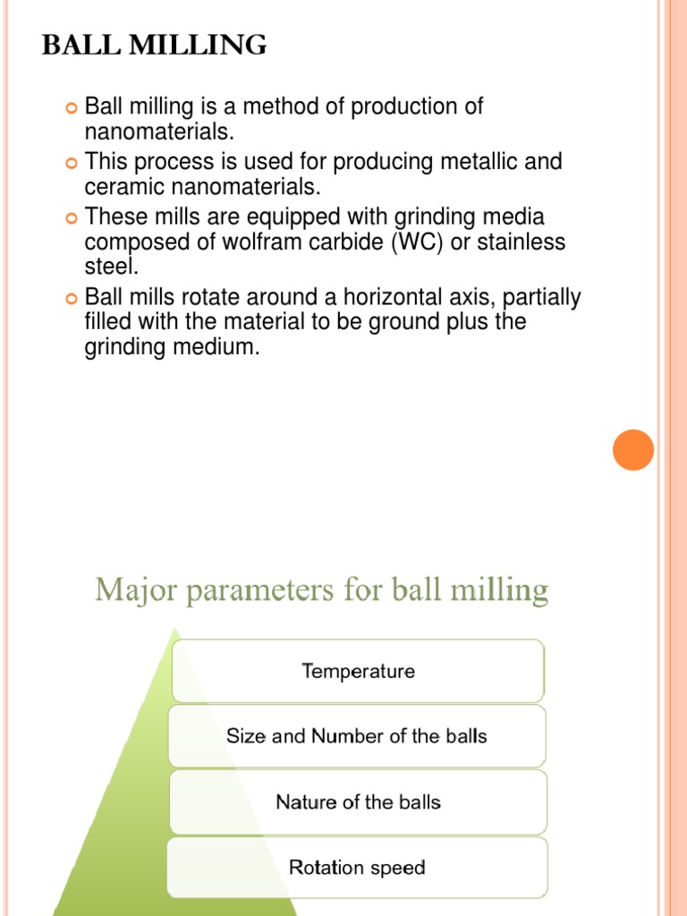 High Energy Ball Milling for Nanomaterials | PDF | Home & Garden
