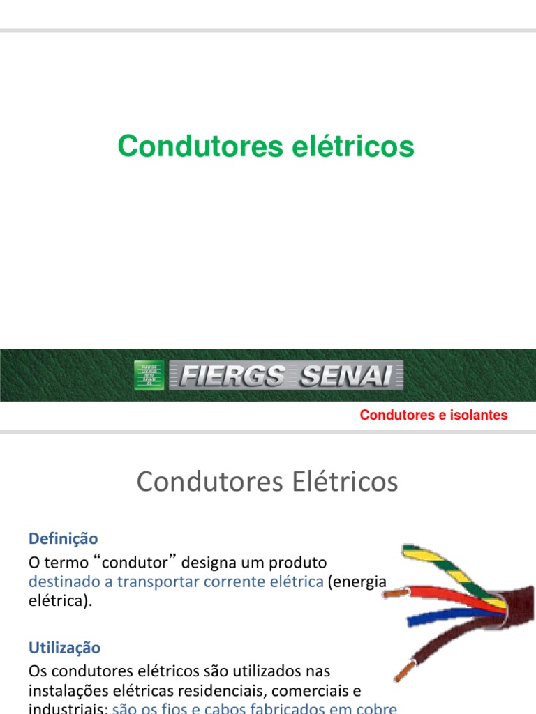Condutores Elétricos | PDF | Condutor elétrico | Eletricidade