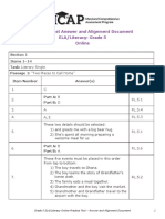 ELA Grade 5 Answer Keys For All Paper-Based Tests | PDF