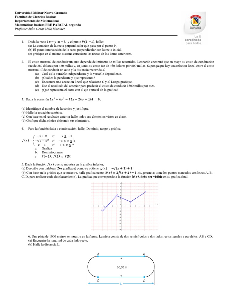 Preparcial Corte 2 Matematicas Basicas 01 2023 | PDF | Triángulo | Línea (geometría)