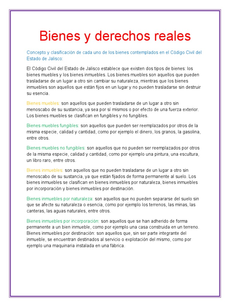 Bienes y Derechos Reales | PDF | Propiedad | Posesión (Ley)