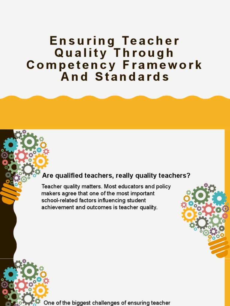 Ensuring Teacher Quality Through Competency | PDF | Teachers | Learning