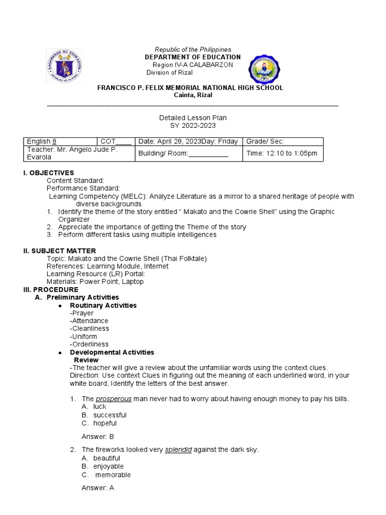 Makato and The Cowrie Shell Demo LP | PDF | Teachers | Learning