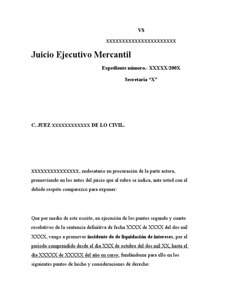 Modelo de Intereses Moratorios | PDF | Sentencia (ley) | Gobierno
