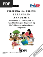 M2 Filipino Sa Piling Larang Akademiks MODYUL 2 GR 12 ABSTRAK | PDF